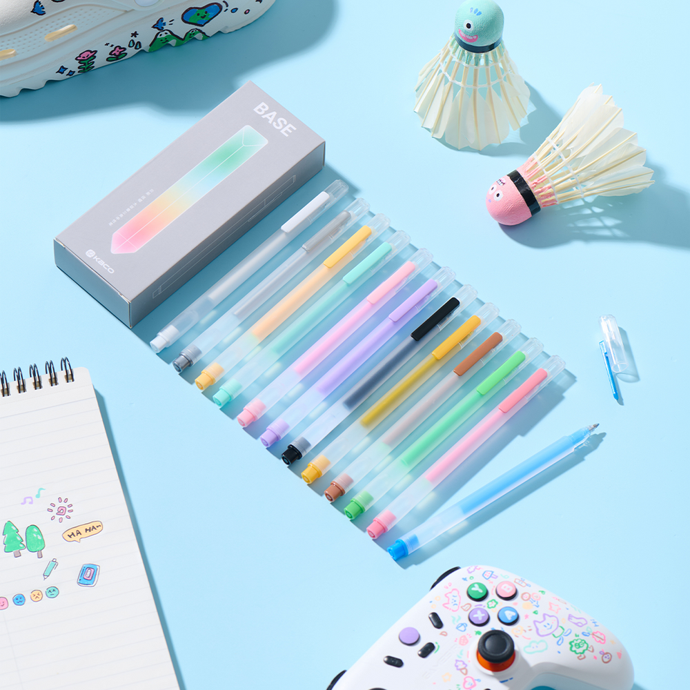 Base 12 Mix Color Gel Pen Set – KACO