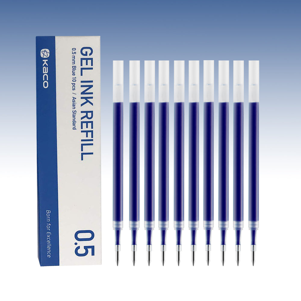 Gel Pen Refills 0.5mm- Pack of 10 - Kaco – KACO