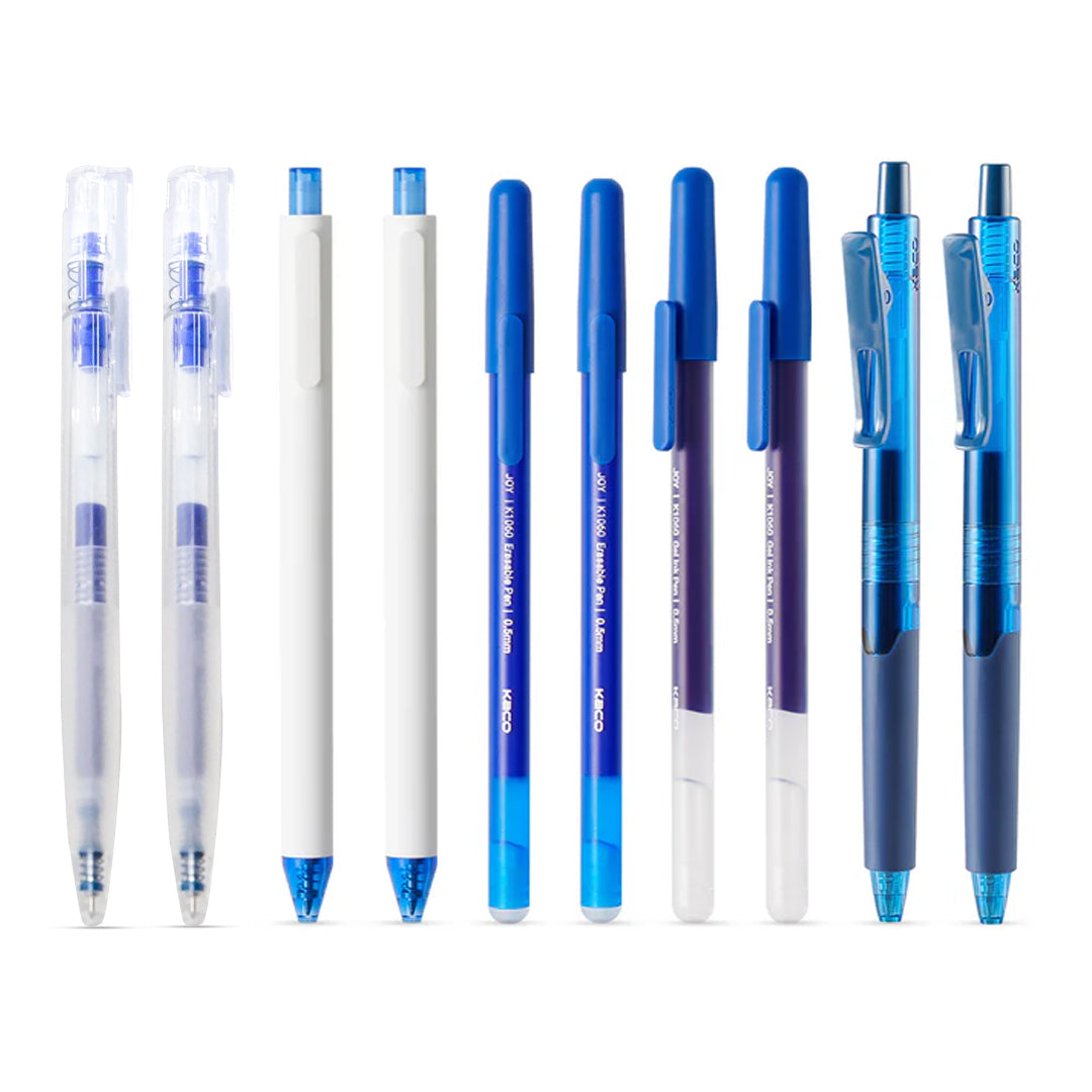 Cool Blue Pen Set - Pack of 10 - Kaco – KACO