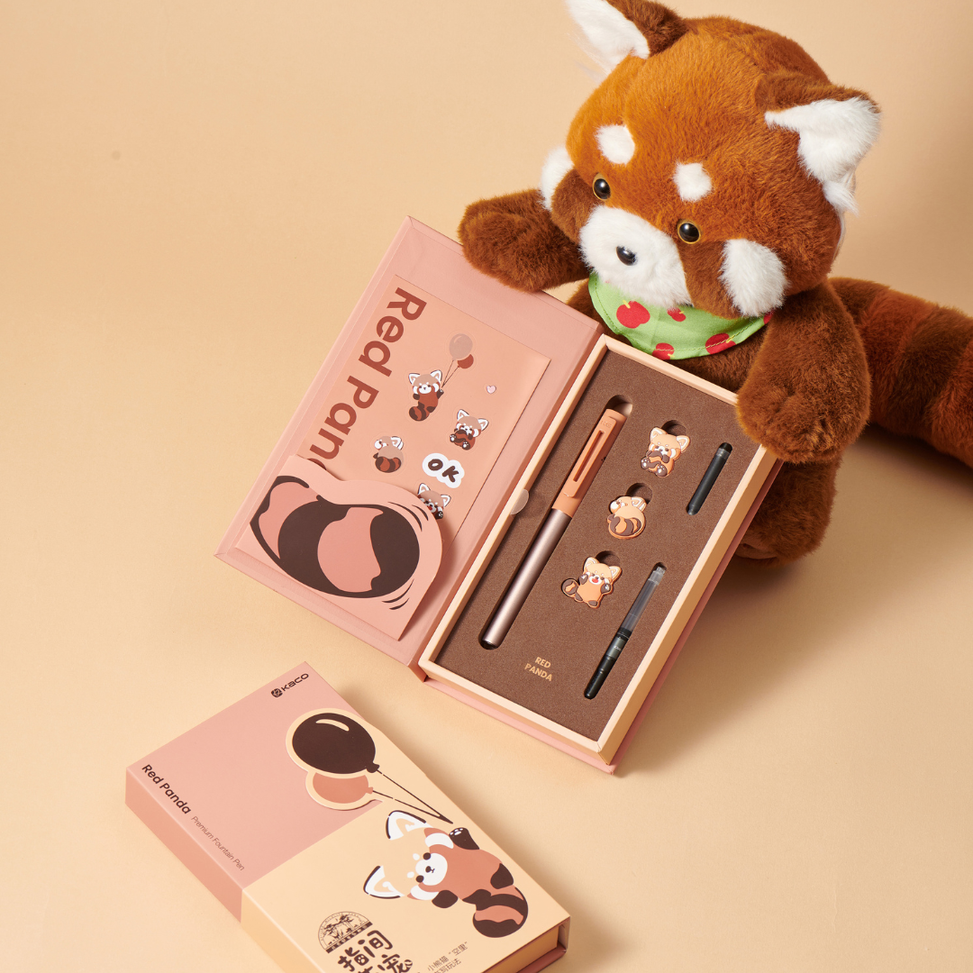 Sky Fountain Pen Red Panda Gift Set - Kaco – KACO