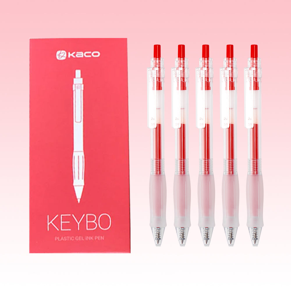 Keybo Transparent Gel Pens - Pack of 5 - Kaco – KACO