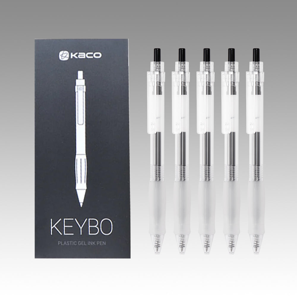 Keybo Transparent Gel Pens - Pack of 5 - Kaco – KACO