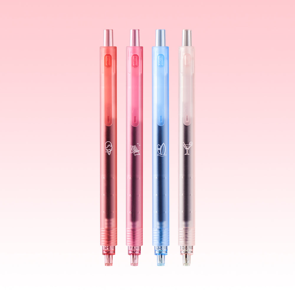 Rocket Beach Sunset Gel Pen Set - Pack of 4 - Kaco – KACO