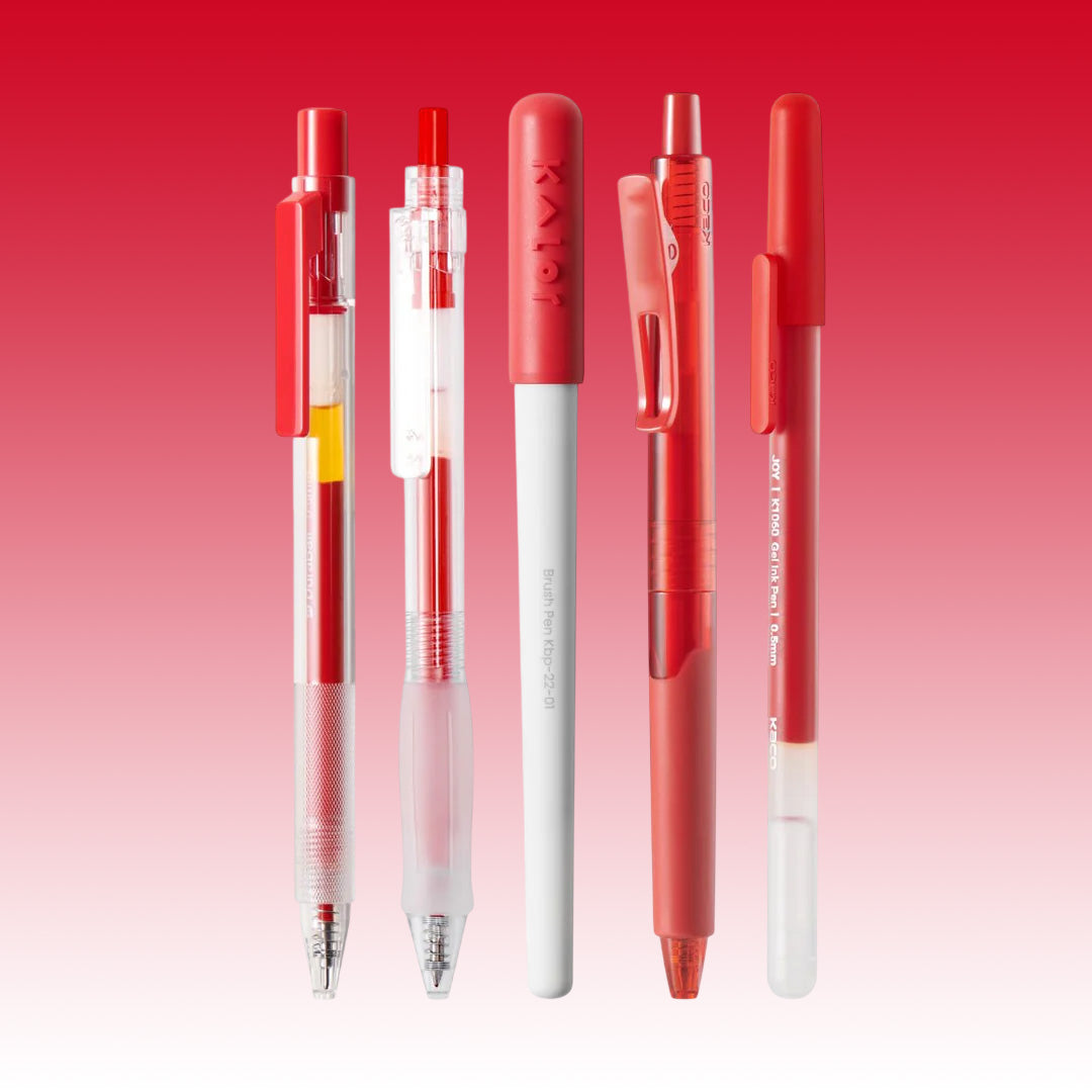 Red Pen Set- Pack of 5 - Kaco – KACO